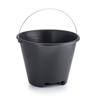 PL Decor - cod: 014 - Balde Mestre de Obras Medidor 12 Litros Preto